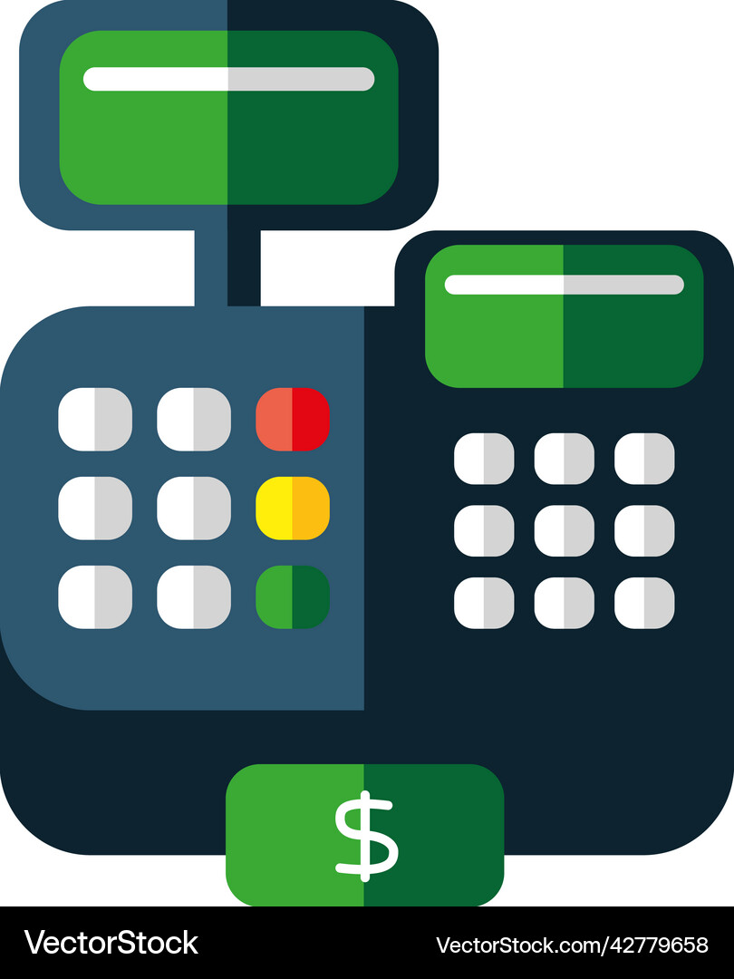 Cash register for sales Royalty Free Vector Image