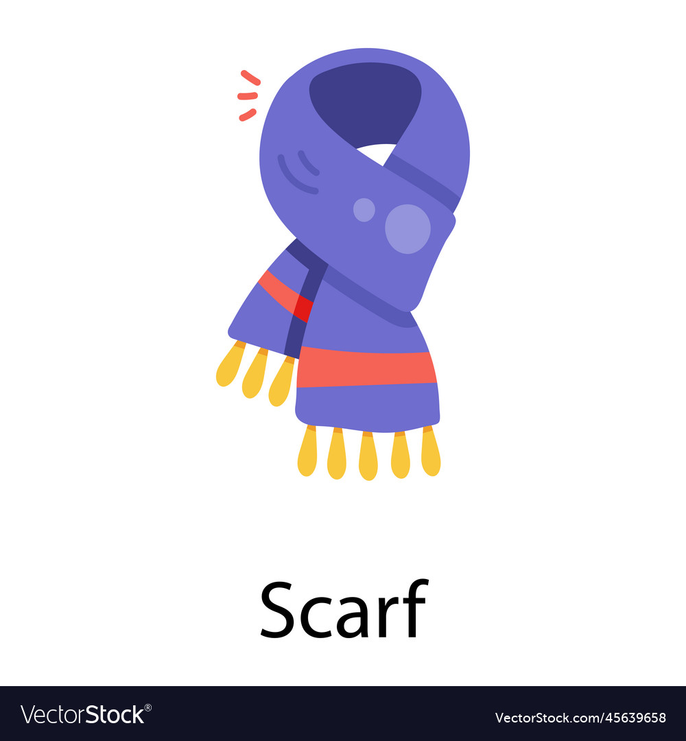 Scarf Royalty Free Vector Image - VectorStock