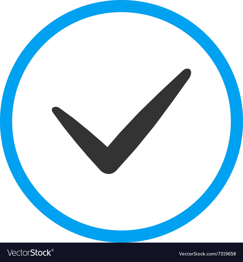 Valid flat icon Royalty Free Vector Image - VectorStock