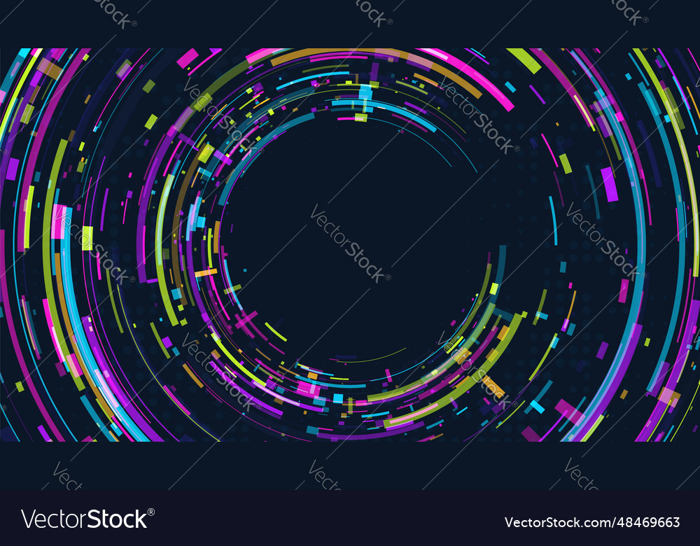 Abstract dynamic background glitch error effect Vector Image