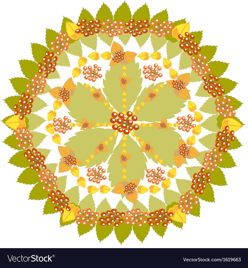 Autumn geometric pattern Royalty Free Vector Image