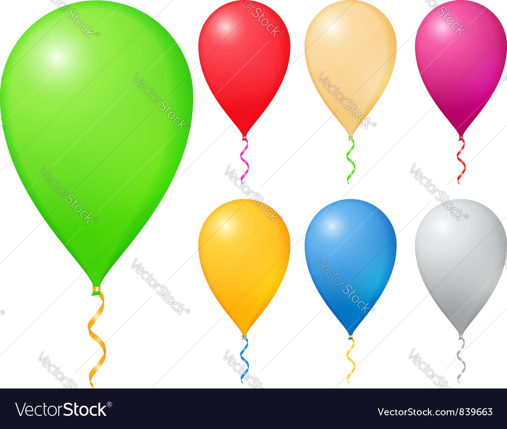 Balloons Royalty Free Vector Image - VectorStock