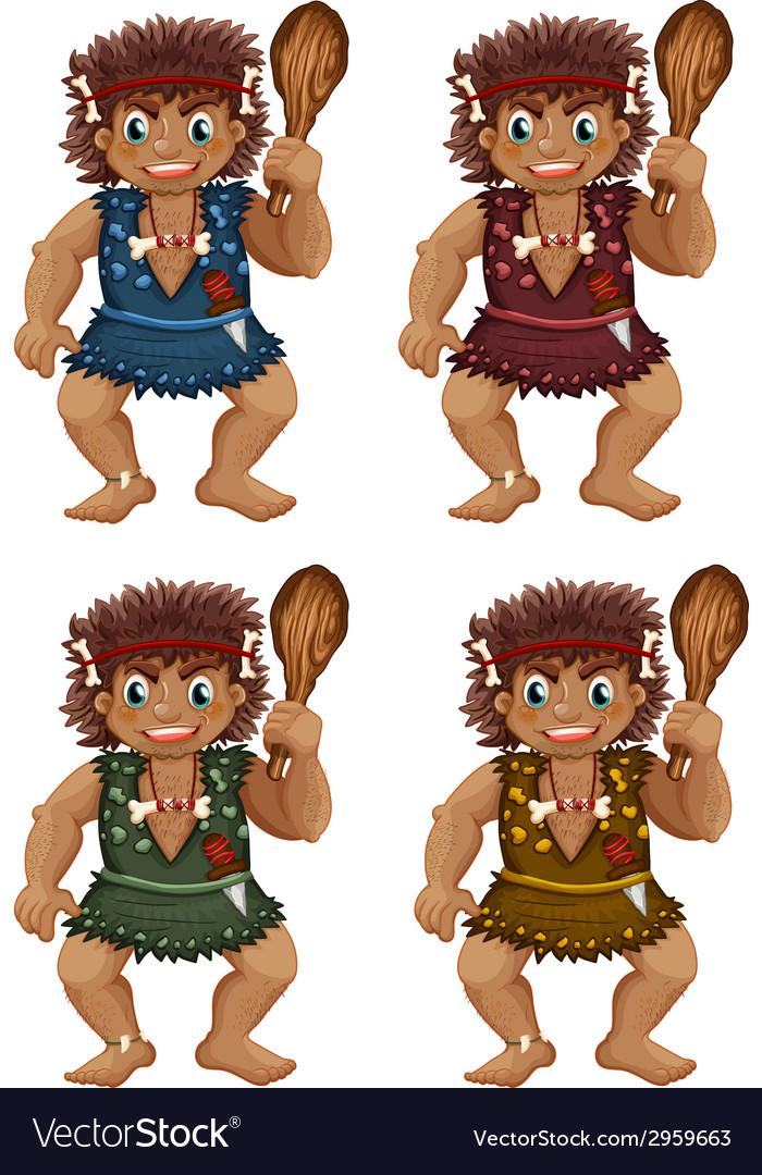 Caveman Royalty Free Vector Image - VectorStock
