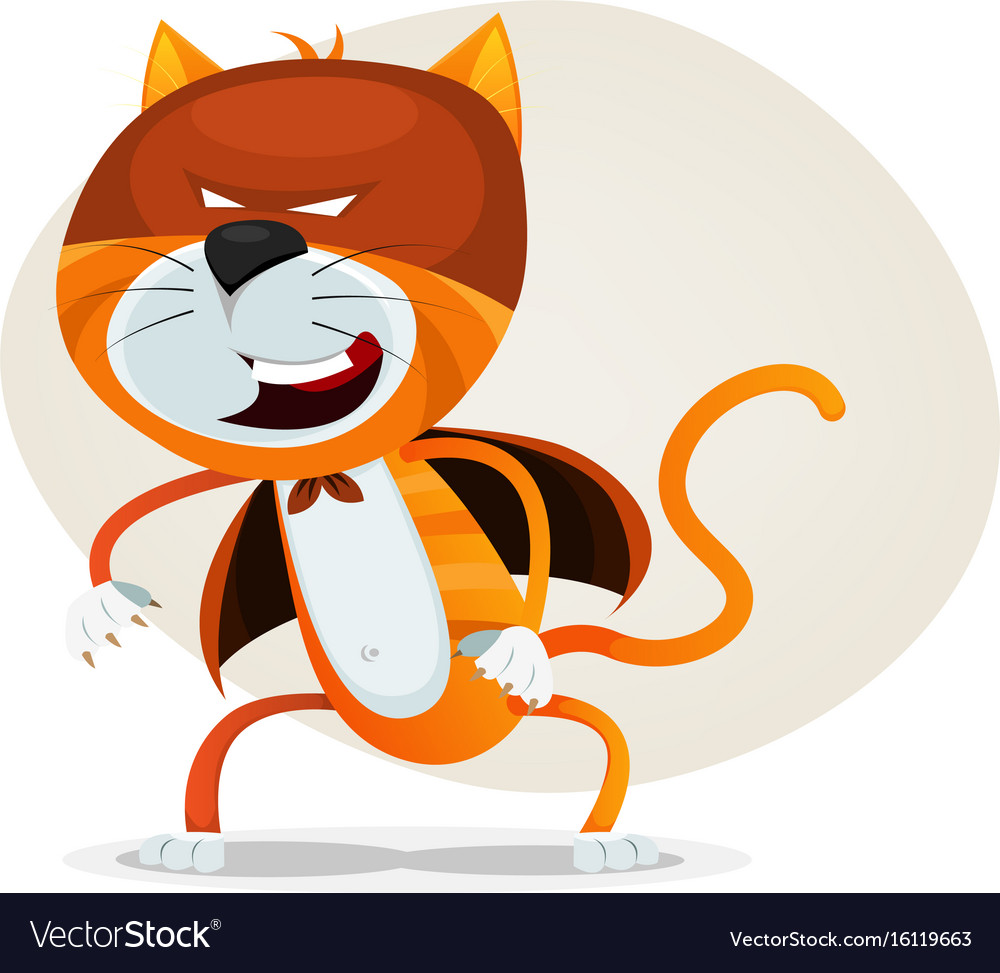Comic super cat Royalty Free Vector Image - VectorStock