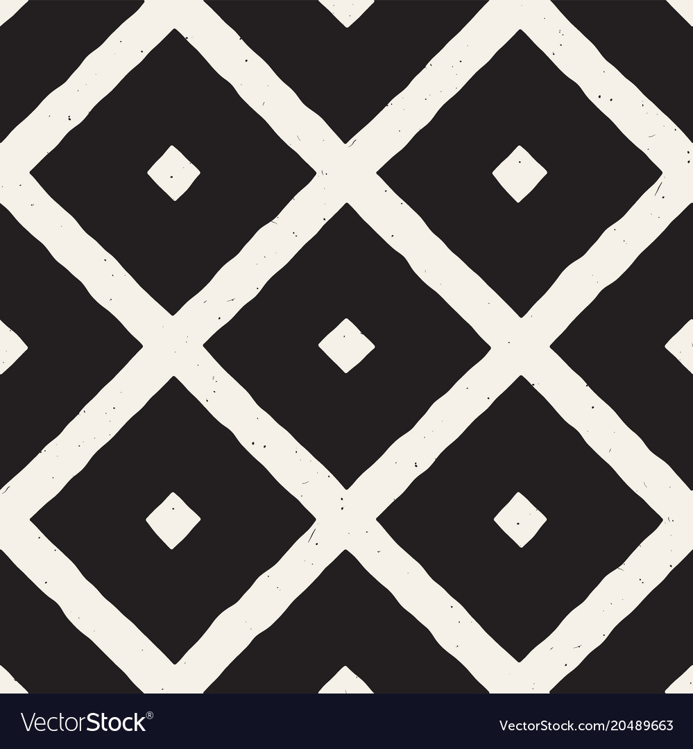 Hand drawn seamless repeating pattern with lines Vector Image