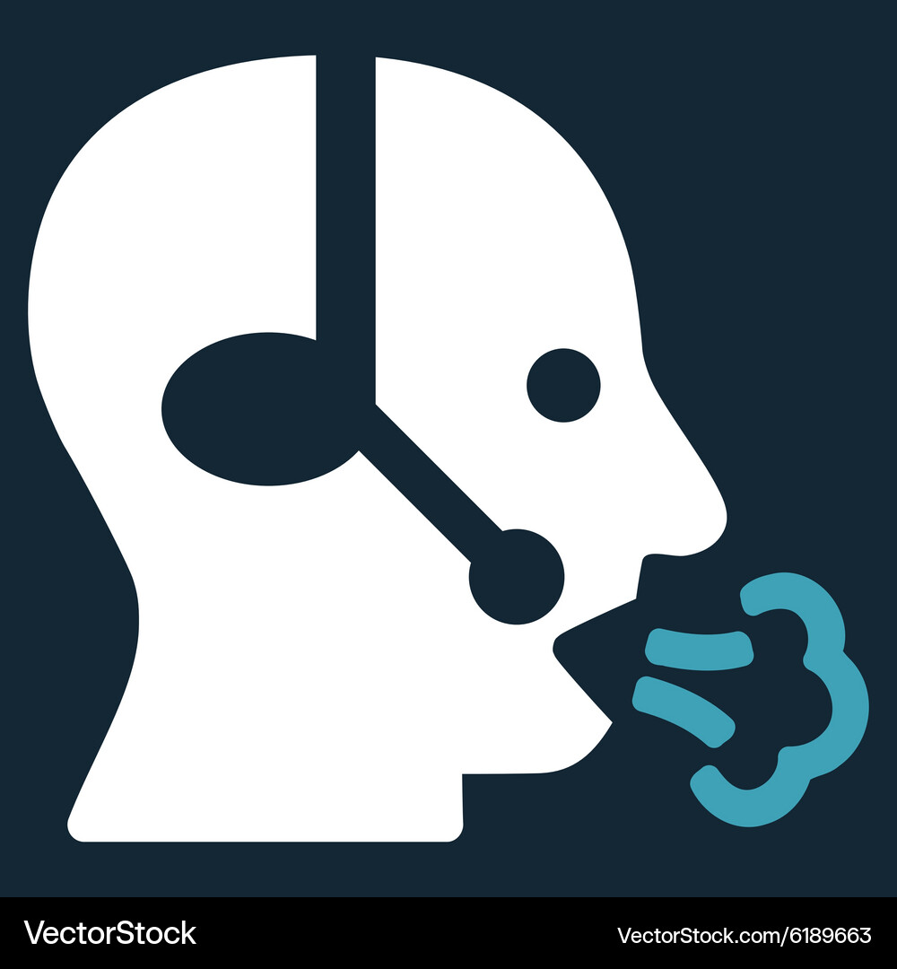 Operator speech icon Royalty Free Vector Image