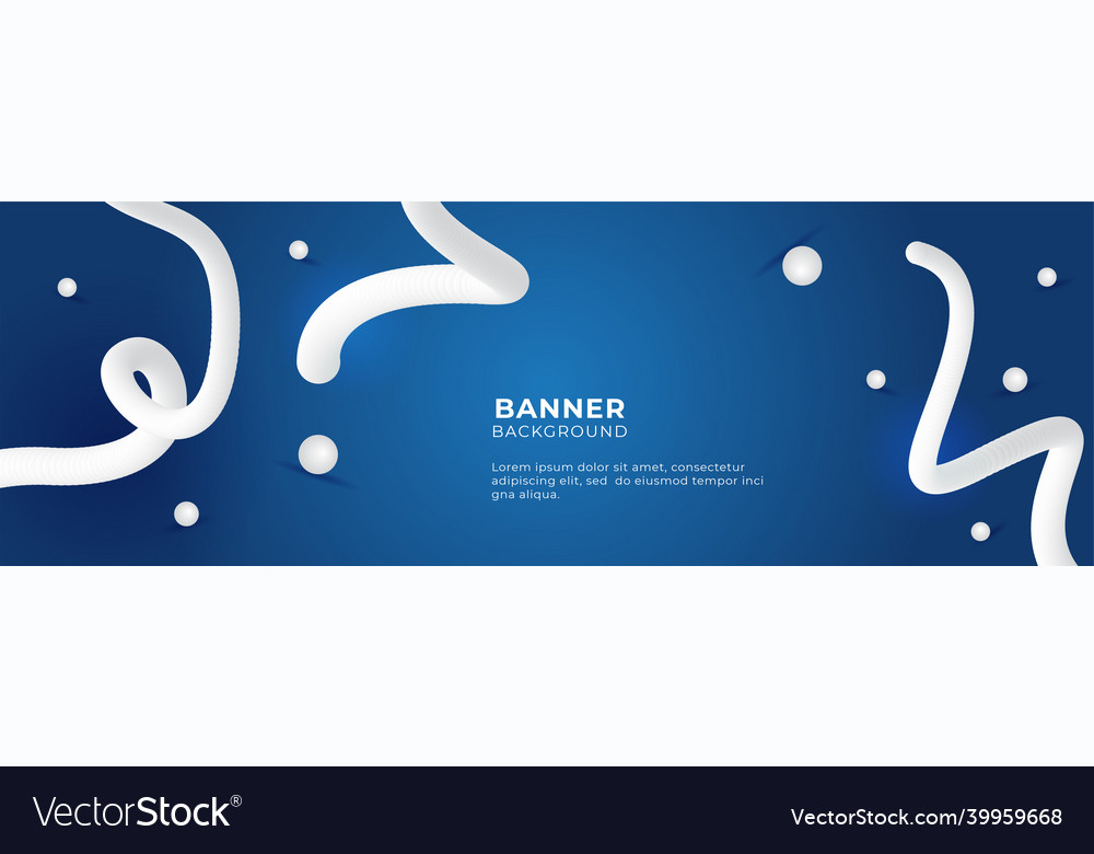 Blue banner templates designed for the web simple Vector Image