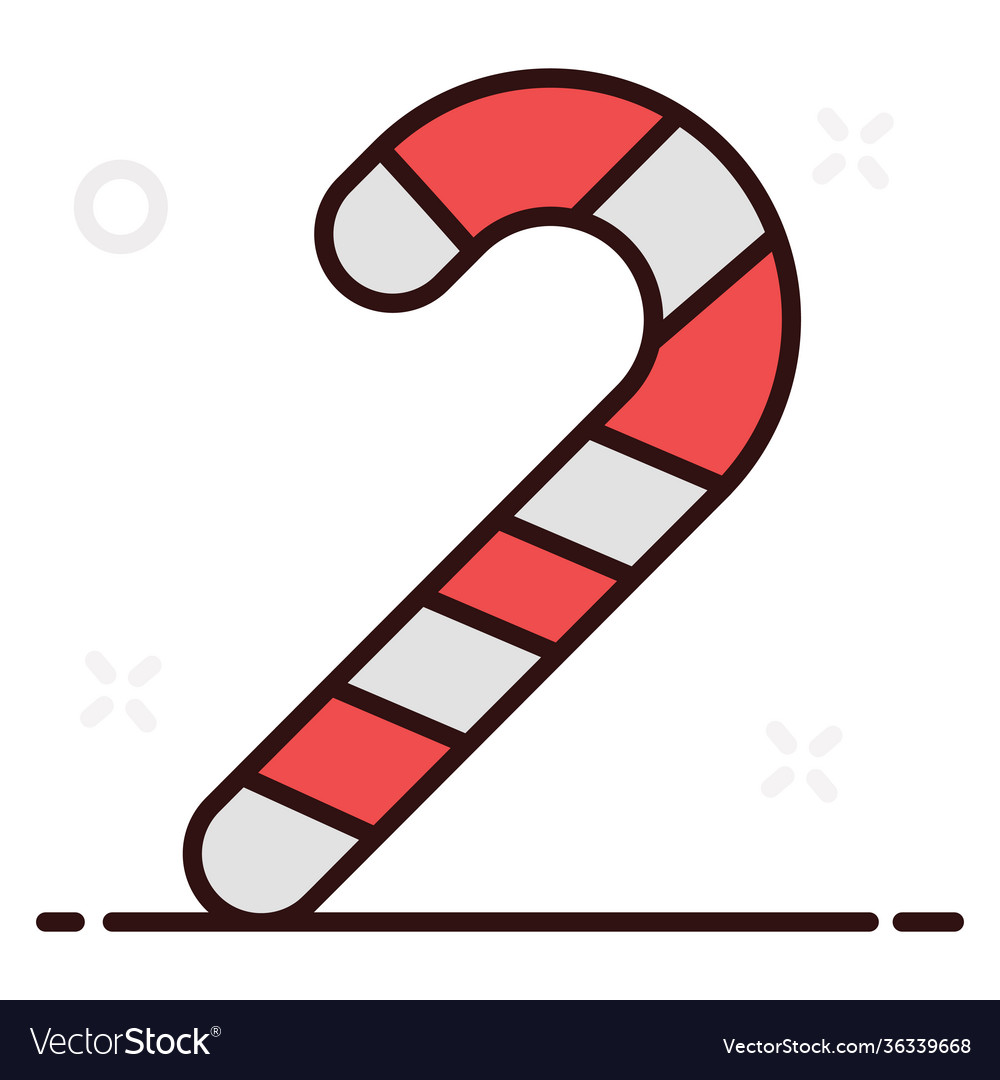 Candy cane Royalty Free Vector Image - VectorStock