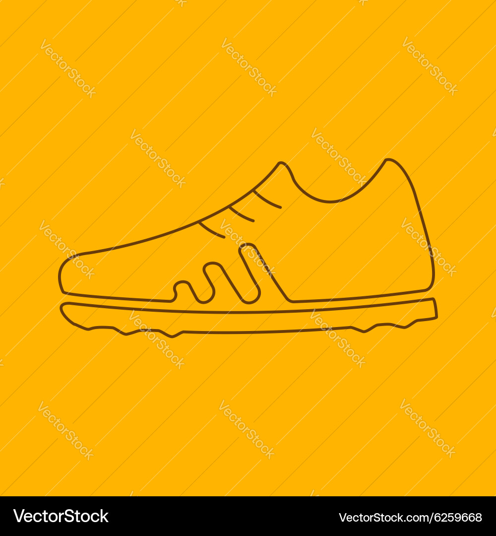 Football boots line icon Royalty Free Vector Image