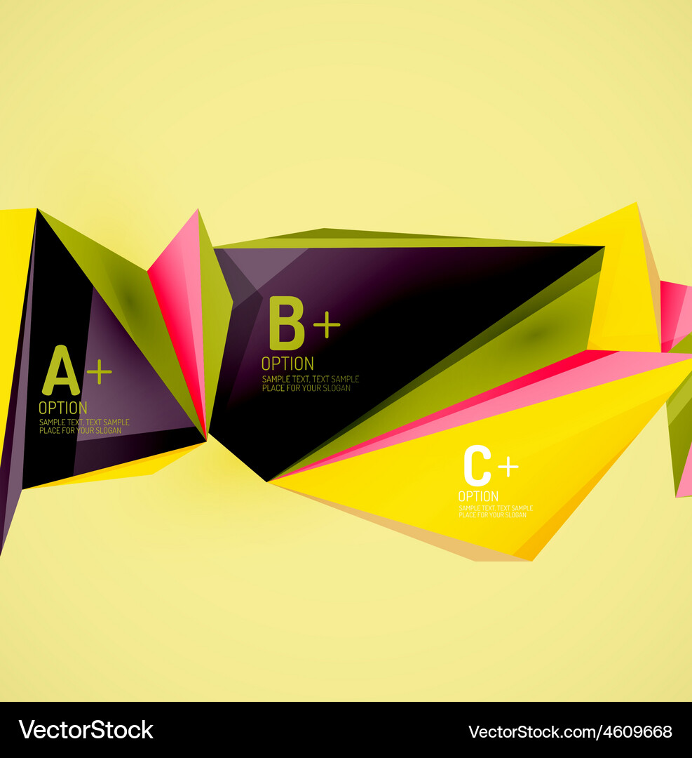 Geometric shapes in the air abstract Royalty Free Vector
