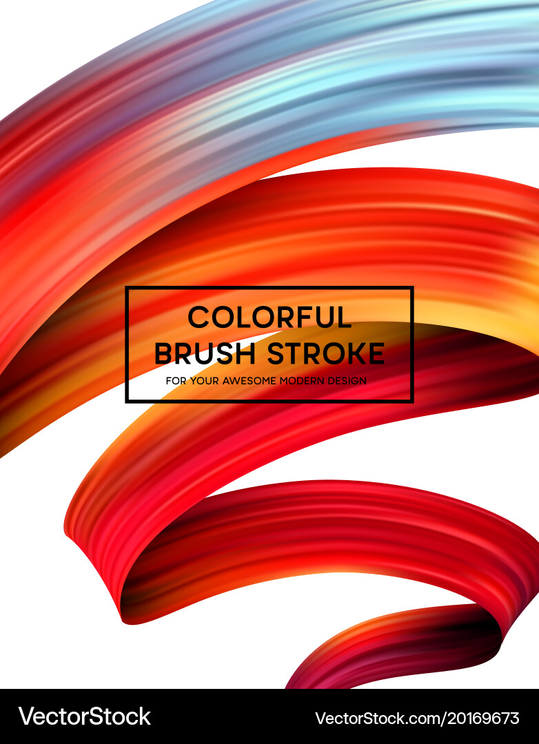 Bright color paint stains for modern poster Vector Image