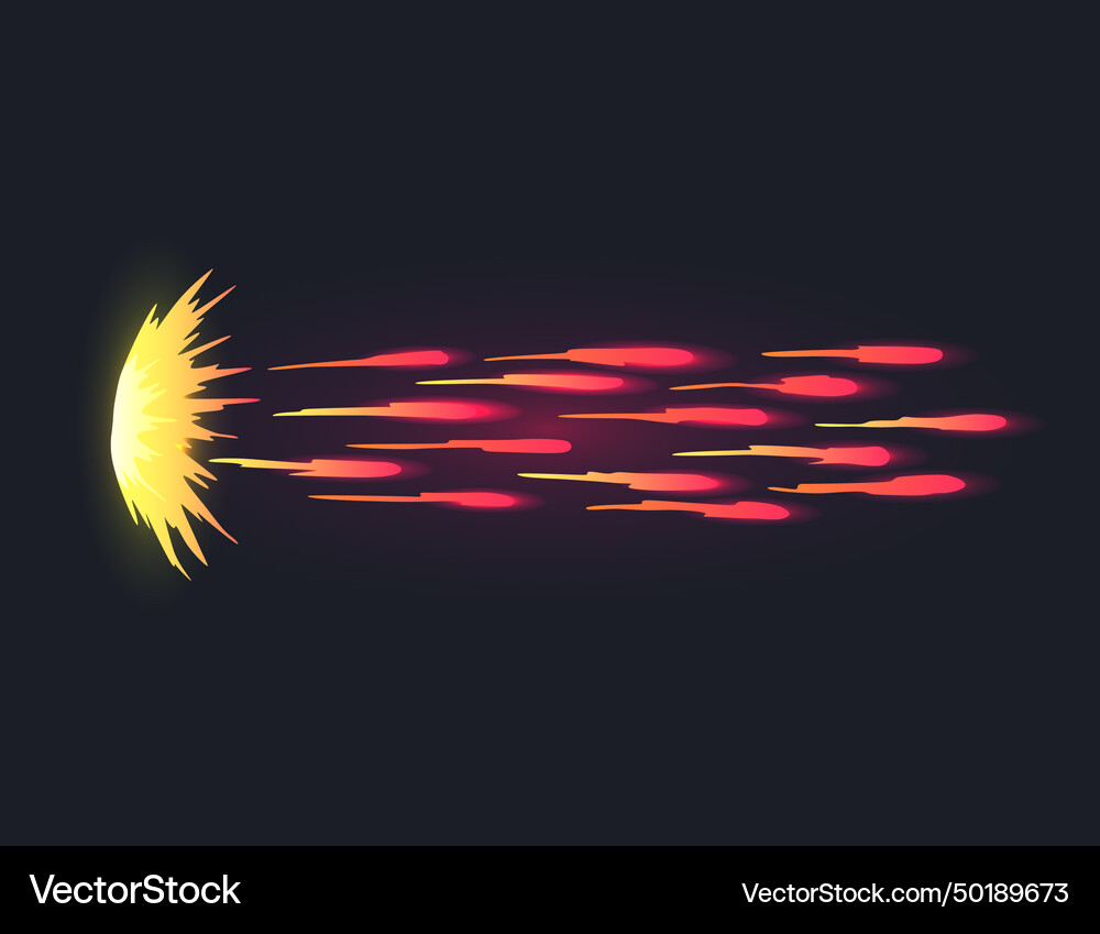 Cartoon laser gun beam alien combat weapon rays Vector Image