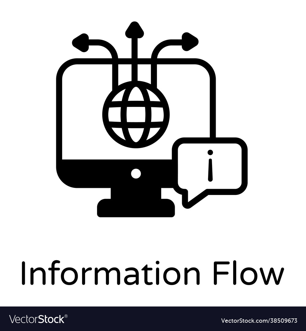 Information flow Royalty Free Vector Image - VectorStock