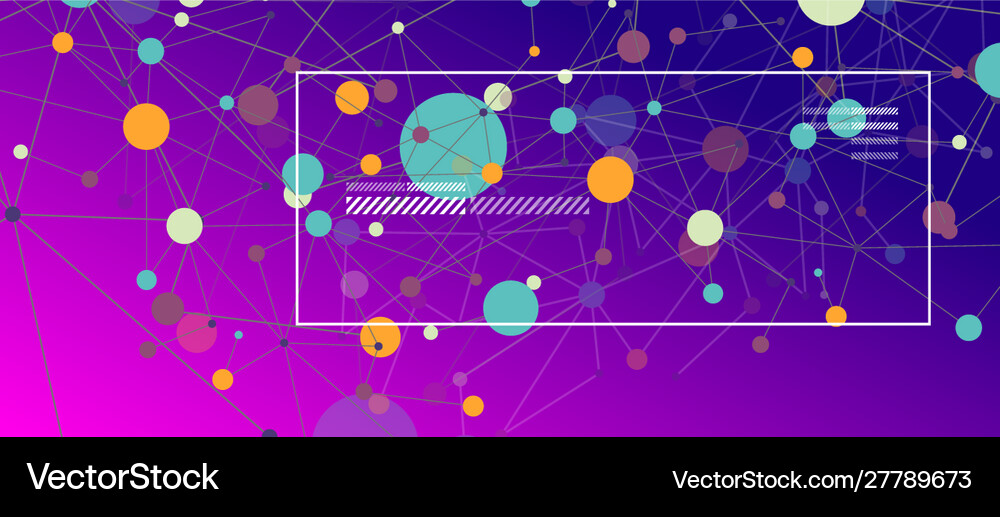 Line points connections geometric abstract Vector Image