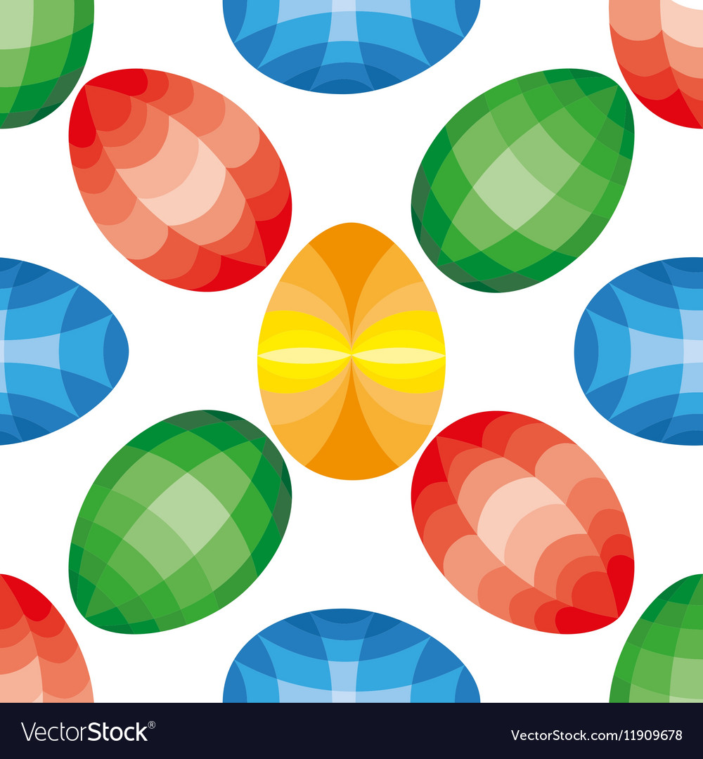 Easter seamless pattern eggs design Royalty Free Vector