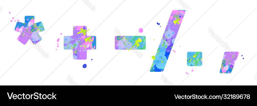 Punctuation and special symbols Royalty Free Vector Image