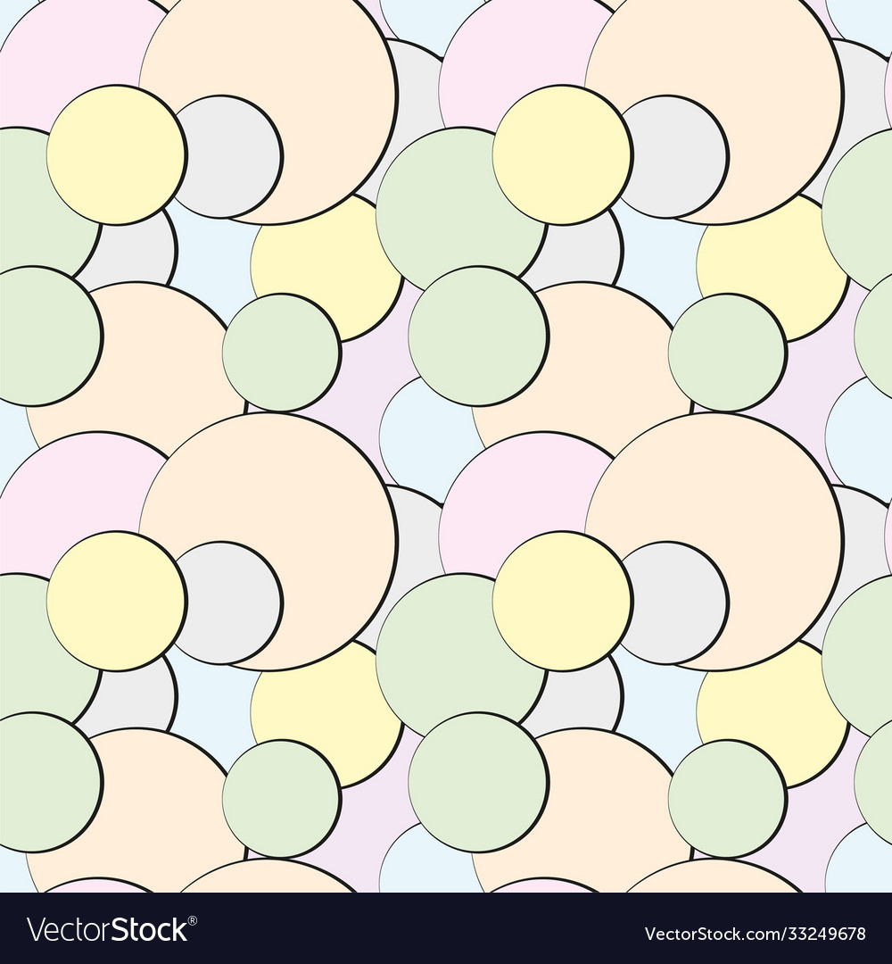 Seamless pattern with circles Royalty Free Vector Image