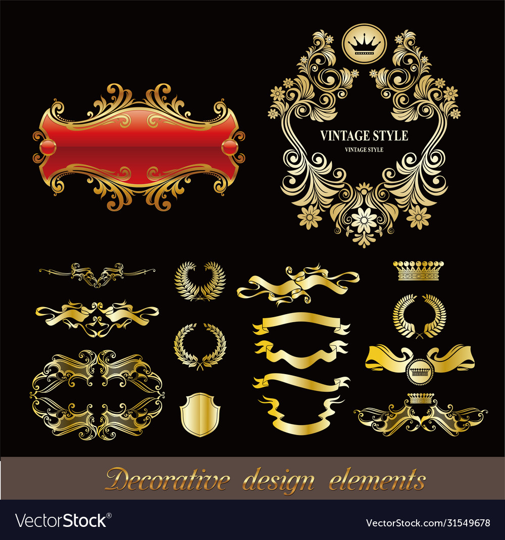 Various decorative patterns Royalty Free Vector Image