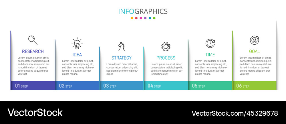 Vertical infographic design with icons and 5 Vector Image