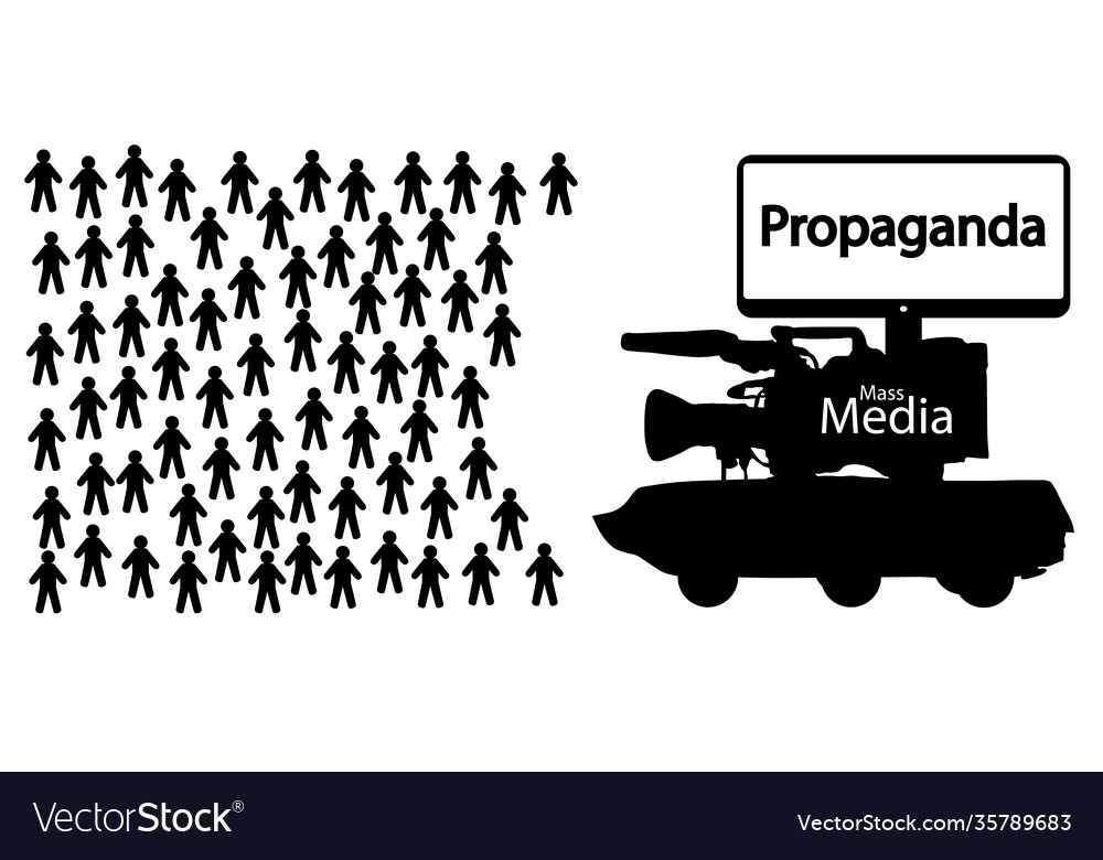 News fake propaganda mass media deception Vector Image