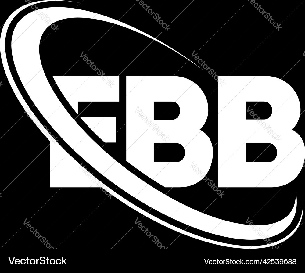 Ebb logo letter letter logo design Royalty Free Vector Image