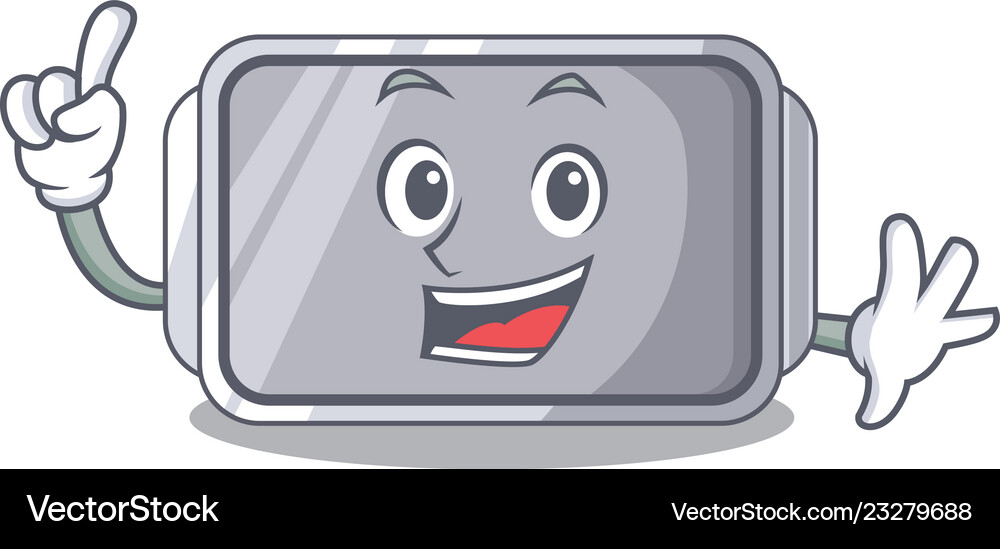 Finger narrow baking tray with layer cartoon Vector Image