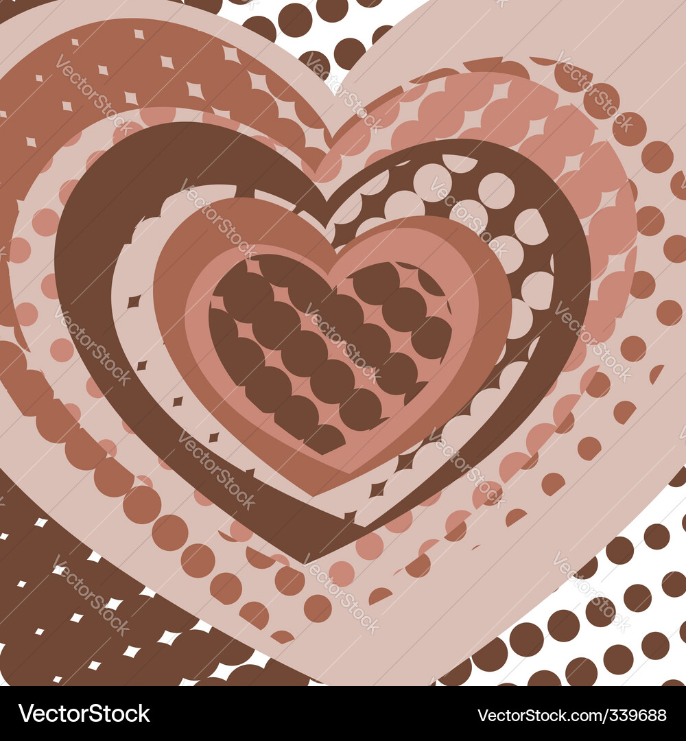 Graphic design heart background Royalty Free Vector Image