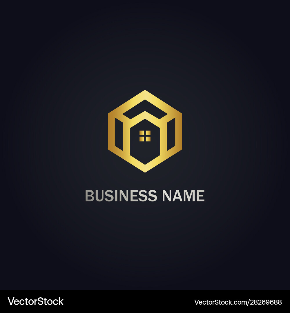 Home realty business logo Royalty Free Vector Image