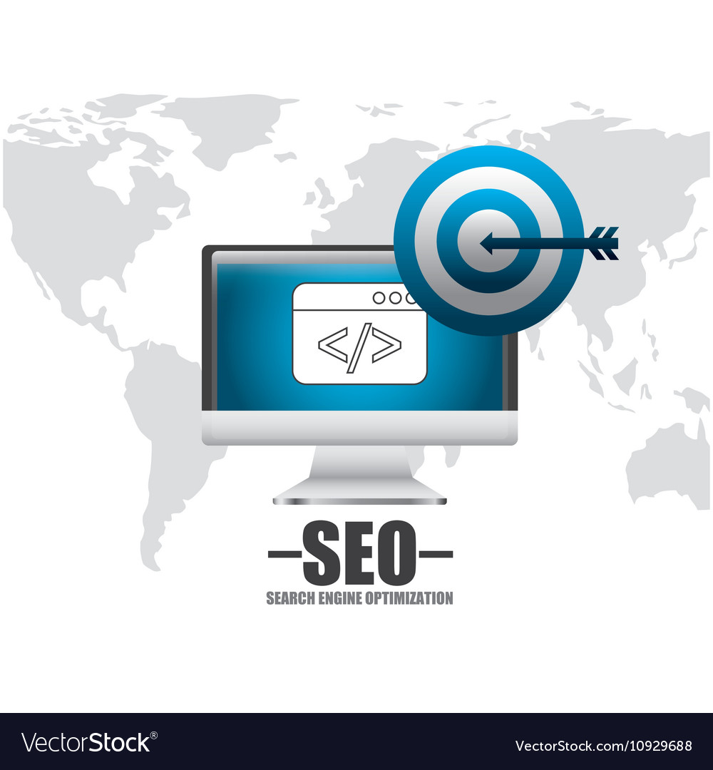 Search engine optimization icons Royalty Free Vector Image