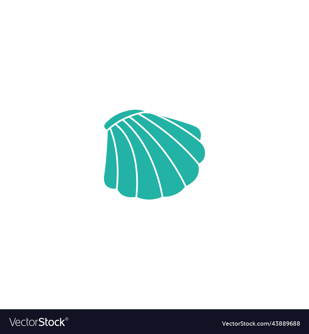 Shell icon logo design Royalty Free Vector Image