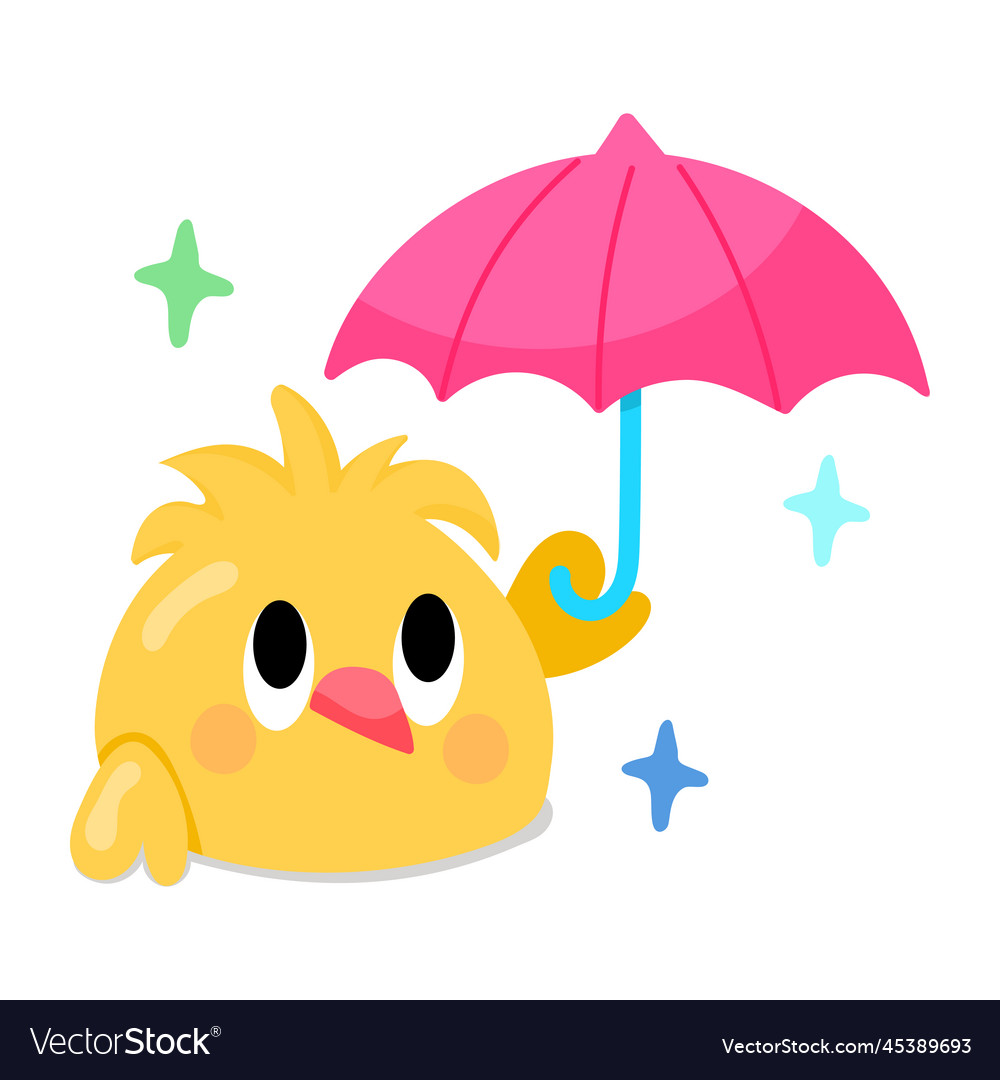 Bird umbrella Royalty Free Vector Image - VectorStock