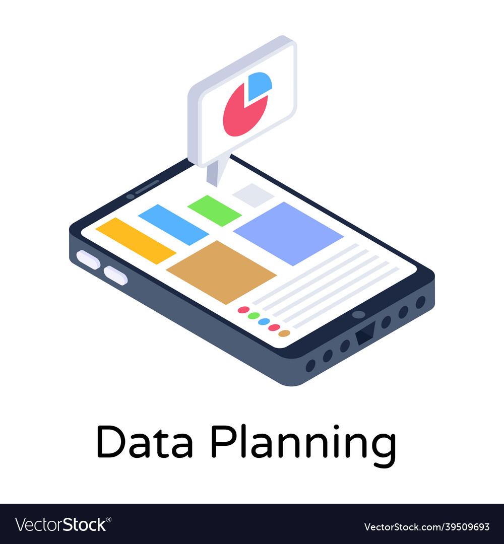 Data planning Royalty Free Vector Image - VectorStock