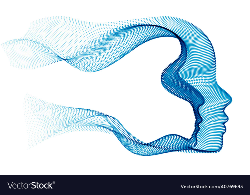 Futuristic idea of digital software soul Vector Image Futuristic idea of digital software soul Vector Image