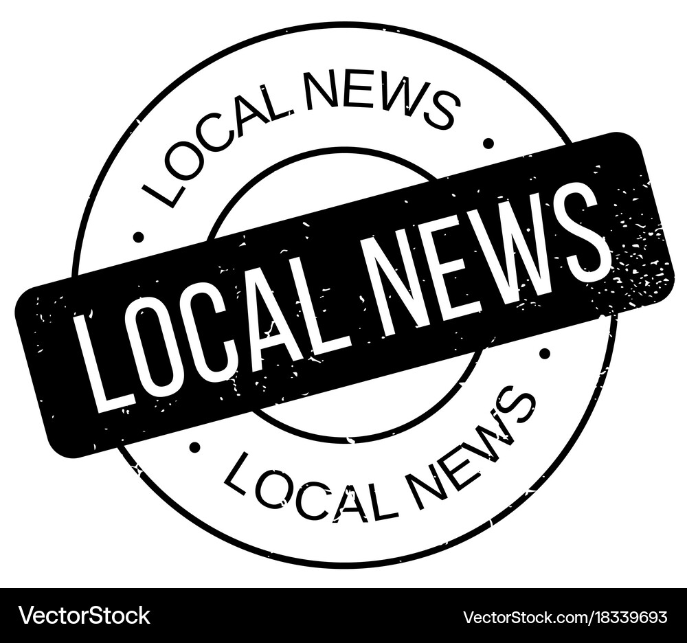 Local news rubber stamp Royalty Free Vector Image