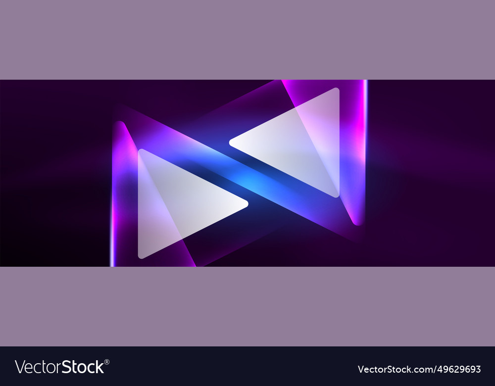 Neon lights hacking geometric background virtual Vector Image
