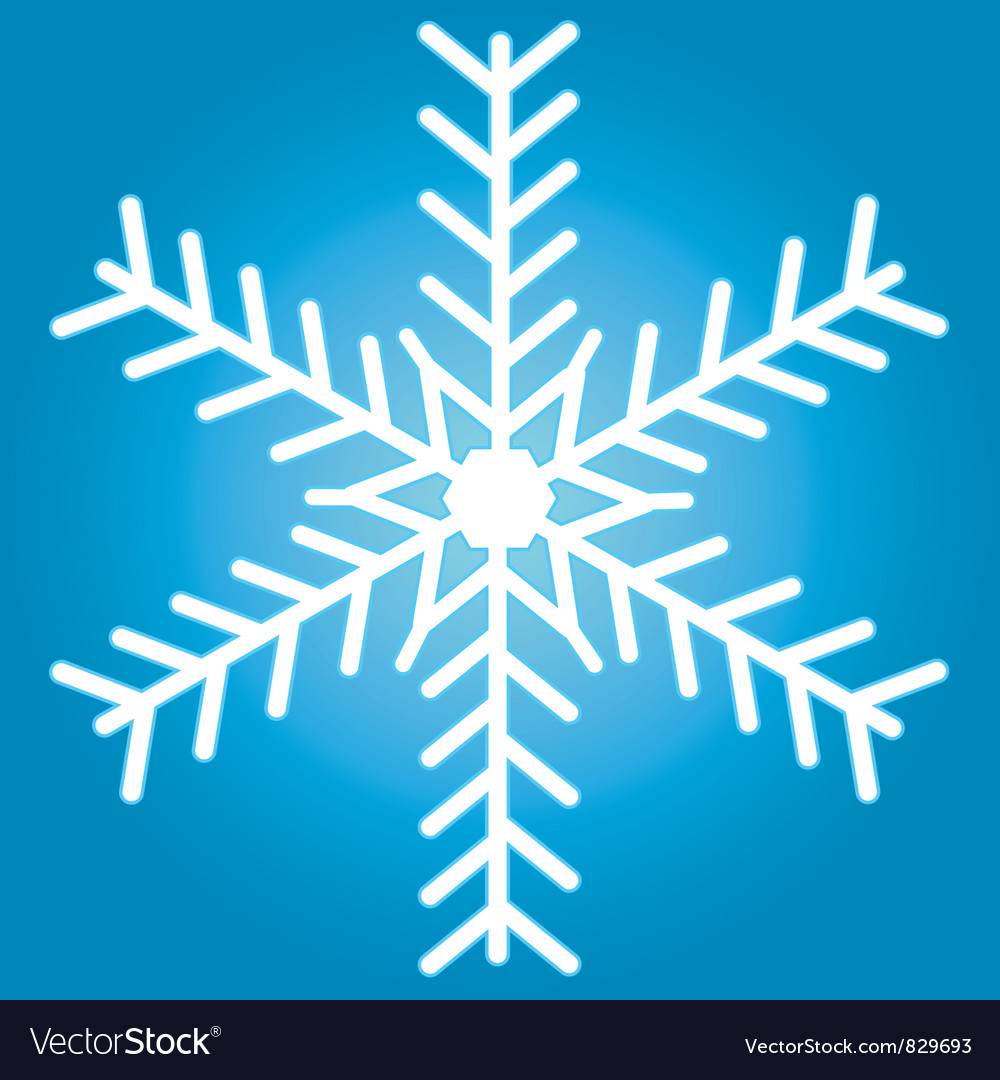 Snowflake Royalty Free Vector Image - VectorStock
