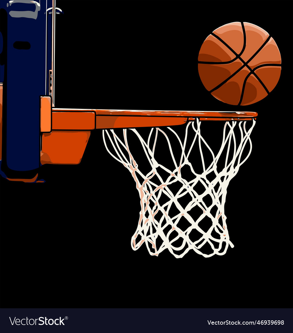 Basketball template for graphic design Royalty Free Vector