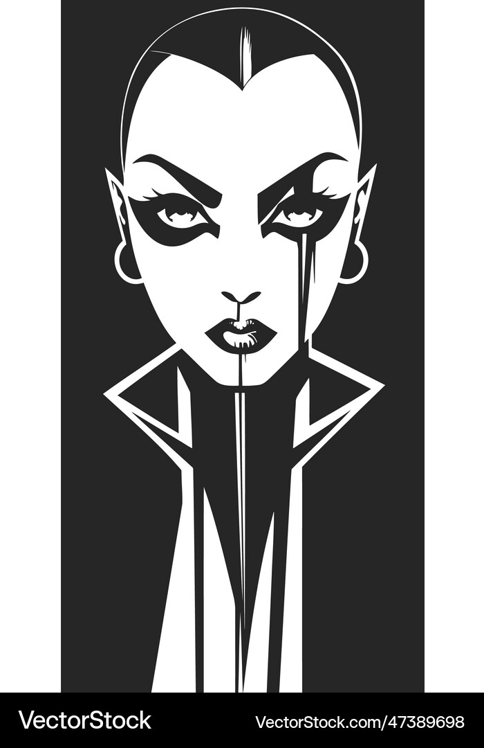 Black and white of light and Royalty Free Vector Image