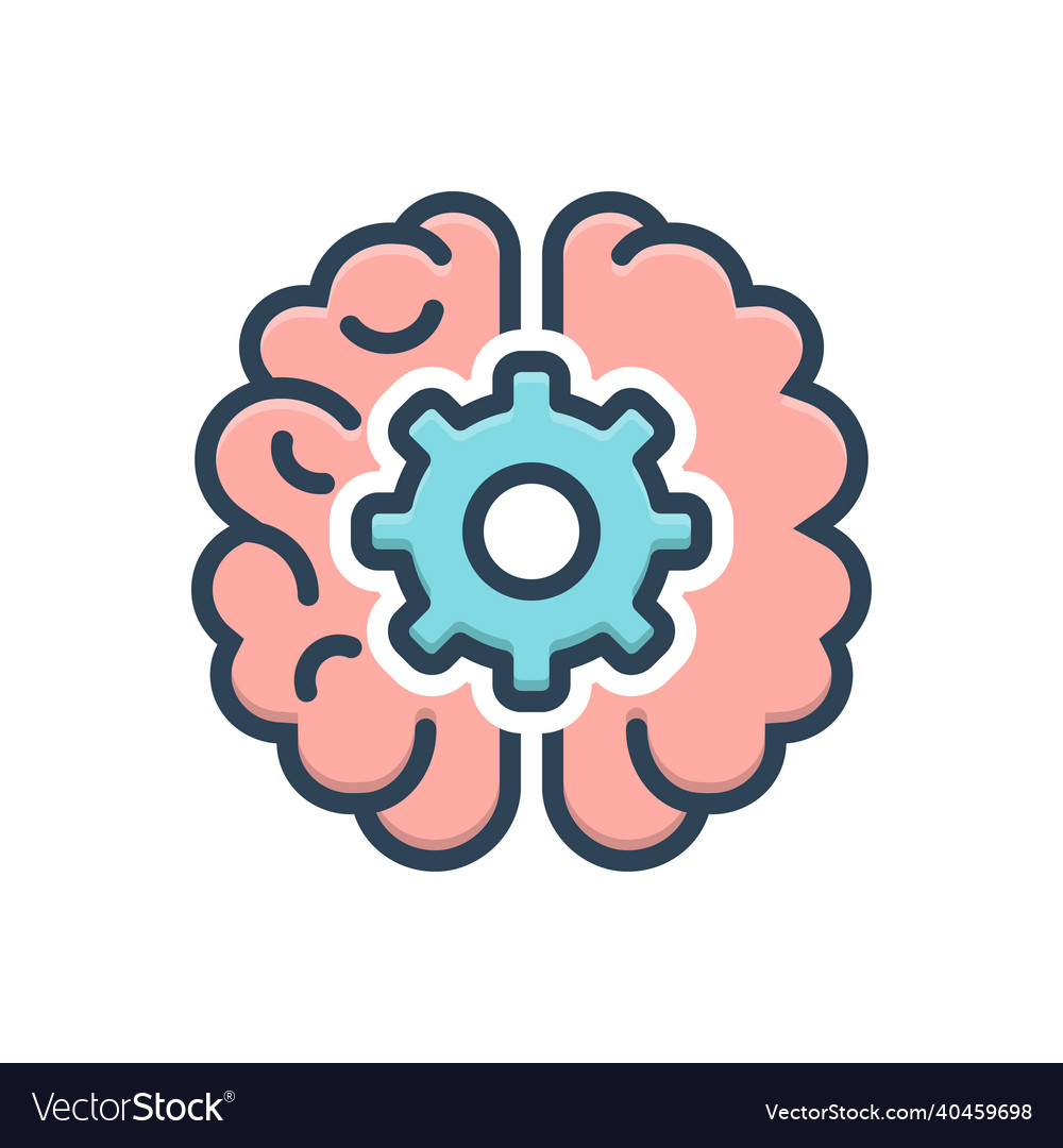 Brain process Royalty Free Vector Image - VectorStock