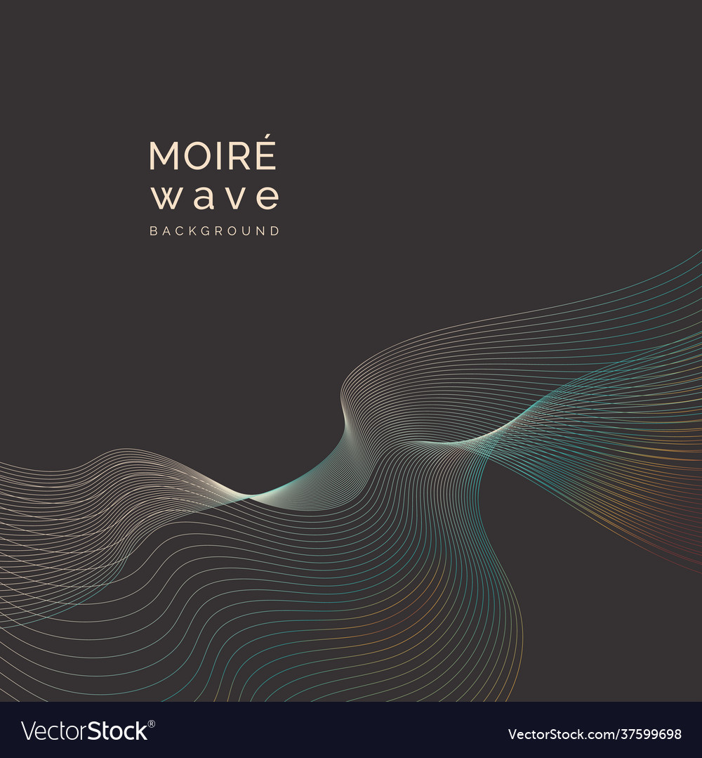 Moir pattern background Royalty Free Vector Image