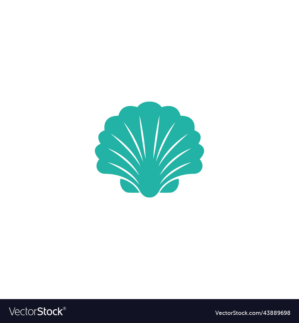 Shell icon logo design Royalty Free Vector Image