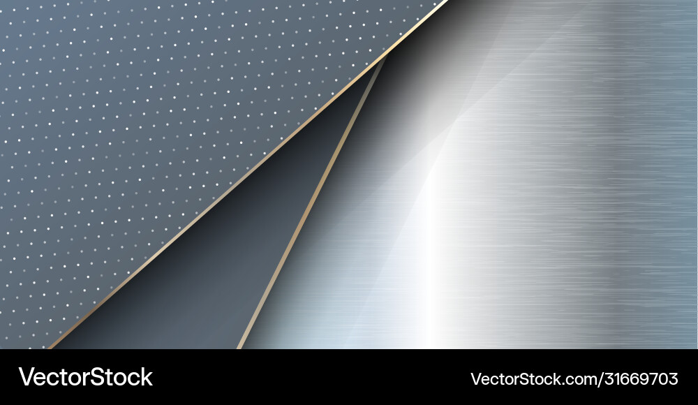 Banner with brushed metal design Royalty Free Vector Image