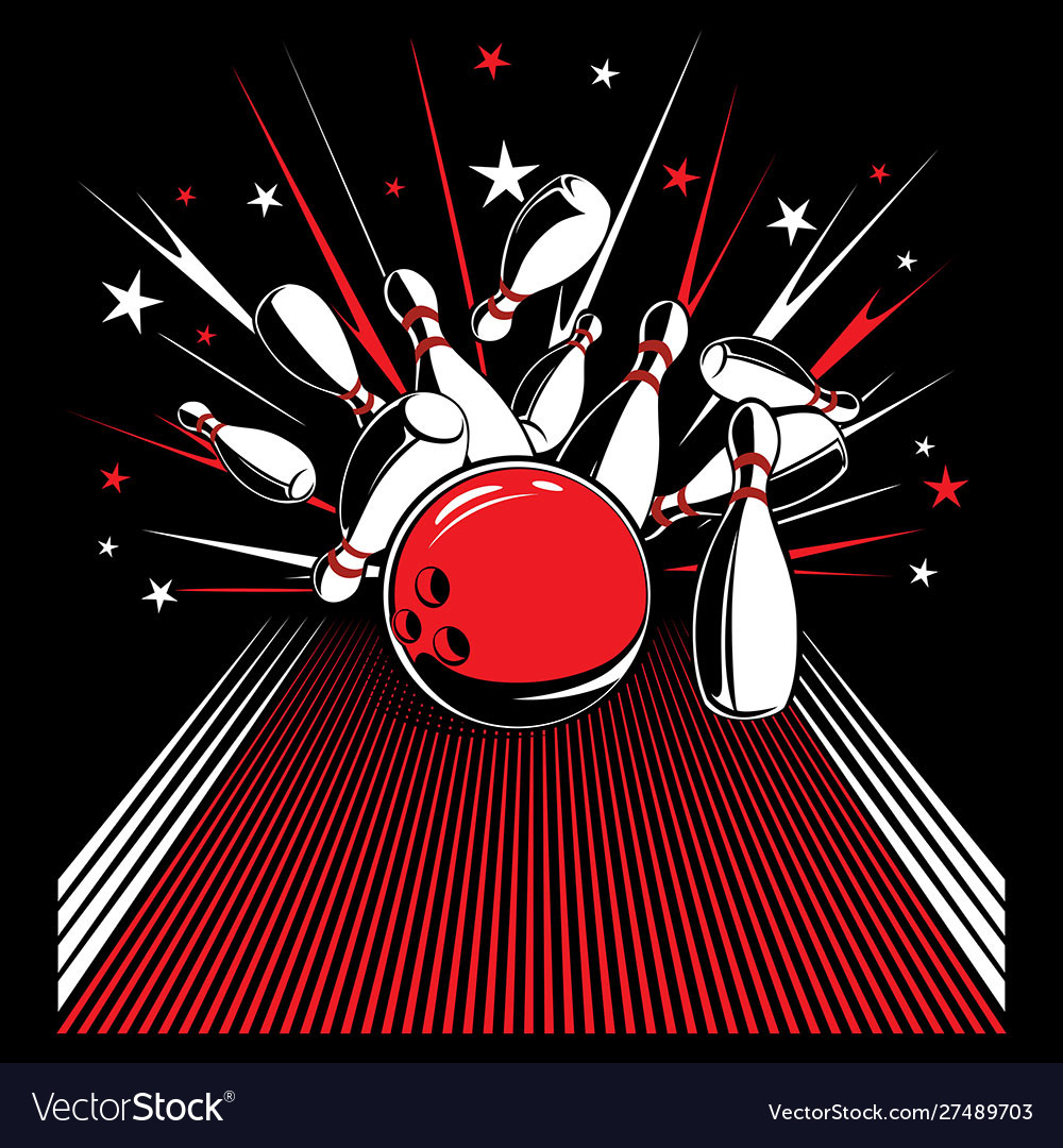 Bowling Royalty Free Vector Image - VectorStock
