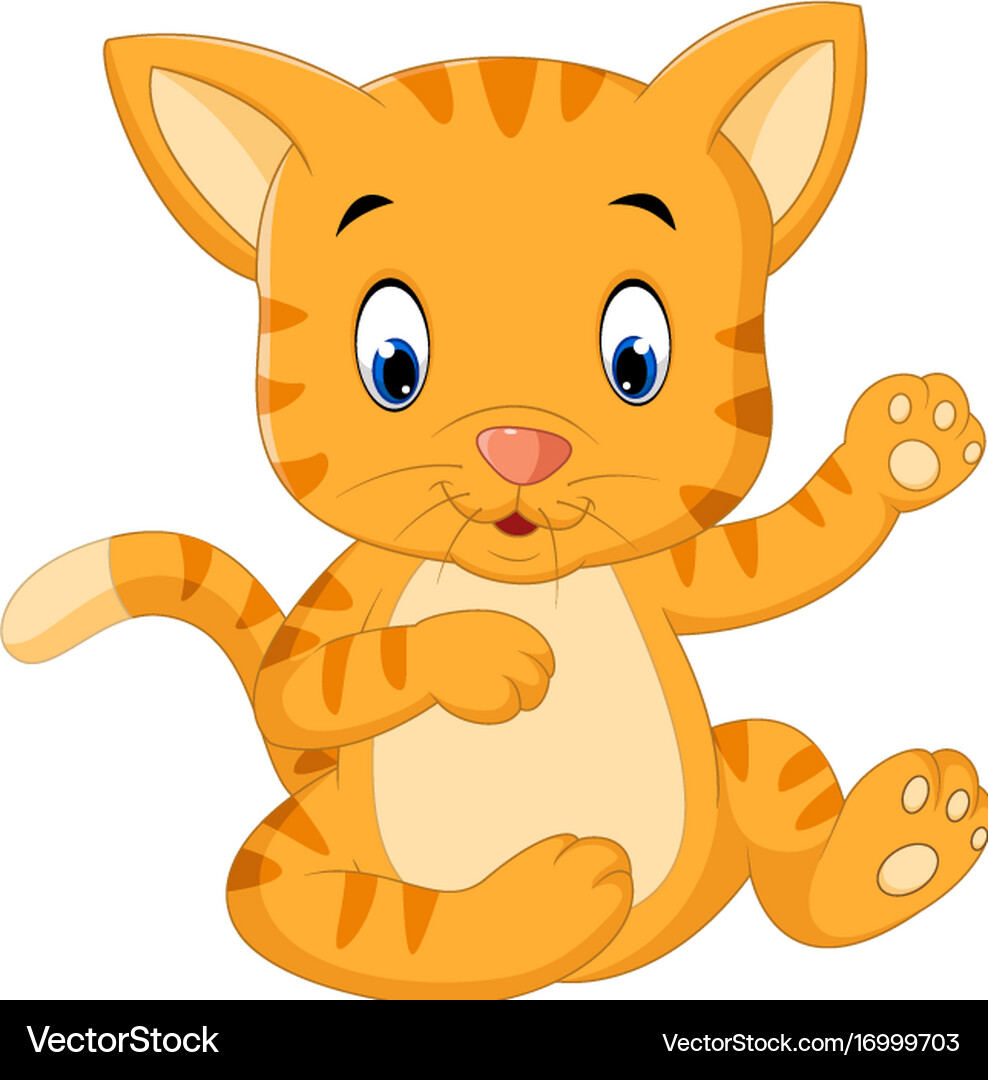 Cute bacat cartoon Royalty Free Vector Image - VectorStock