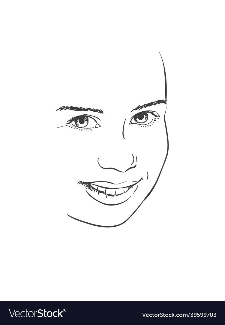Face Royalty Free Vector Image - VectorStock