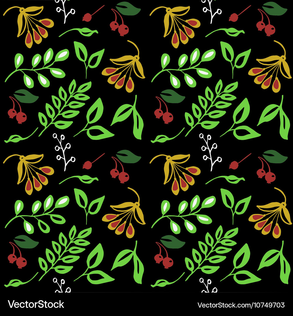High quality original seamless with leaves Vector Image