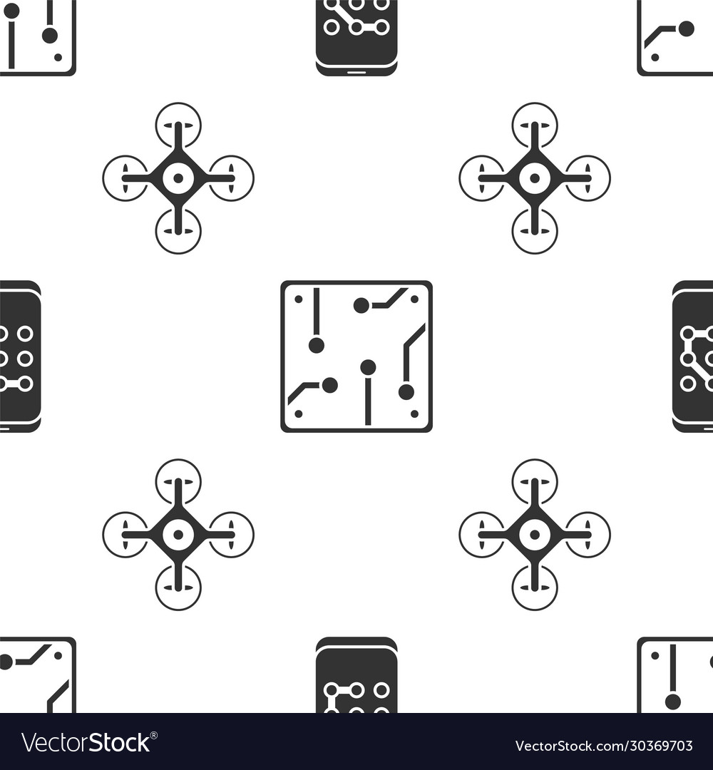 Set Mobile And Graphic Password Protection Vector Image