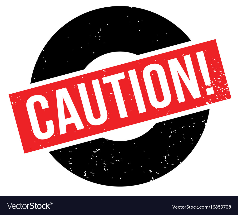 Caution rubber stamp Royalty Free Vector Image