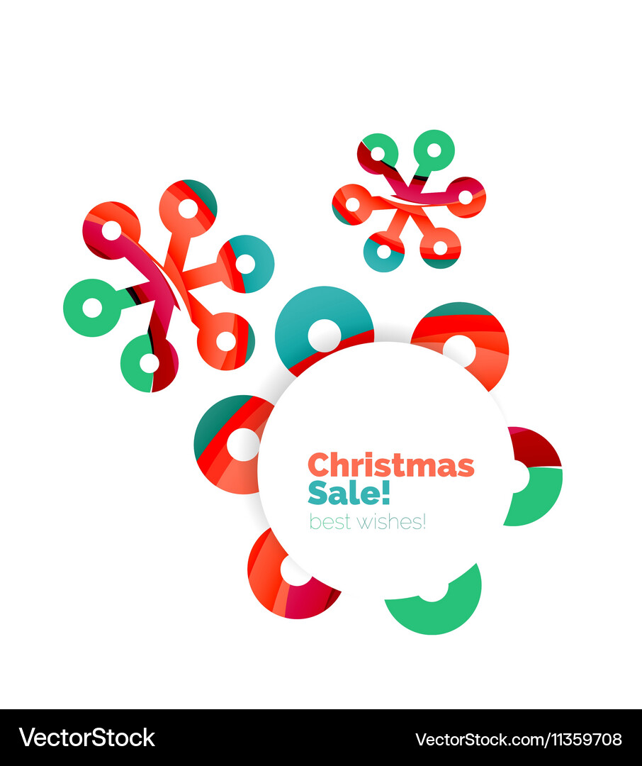 Christmas colorful geometric abstract background Vector Image