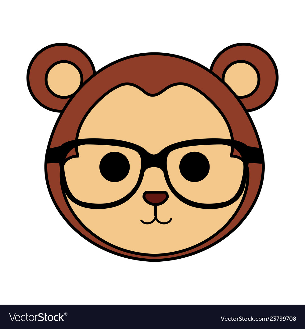 Cute little monkey character Royalty Free Vector Image
